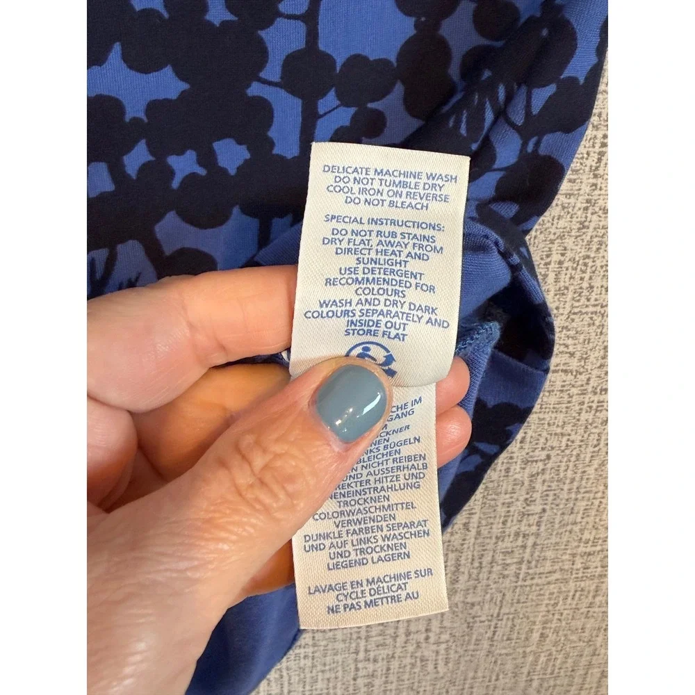 Boden | Dresses | Boden Blue Black Botanical Berry Print Shift Dress ...